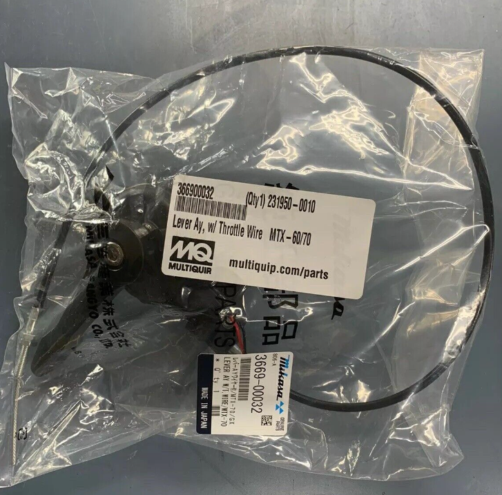 Throttle Lever with Wire for Multiquip Mikasa MTX60 MTX70 Rammers 3669 ...