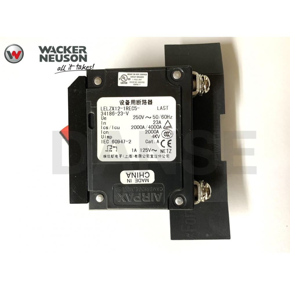 5000164429 Circuit Breaker for Wacker Neuson GP5600 GPS5600A GP5600A G ...